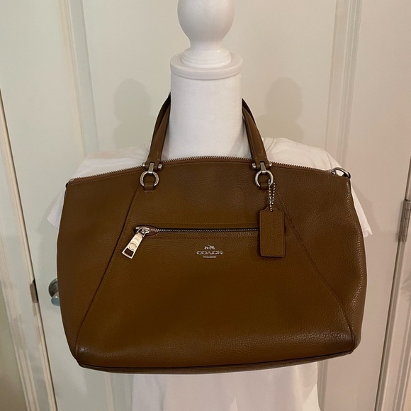 Coach | Bags | Coach Bella Leather Satchel In Chocolate Brown With Silver Accents | Poshmark